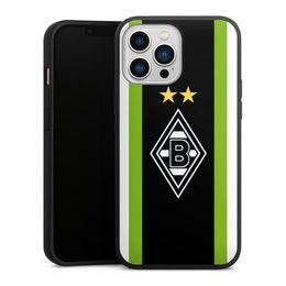 DeinDesign iPhone 13 Pro Max Handy Premium Silikon H&uuml;lle Handyh&uuml;lle schwarz Case Logo Gladbach Borussia M&ouml;nchengladbach Silikon Premium Case