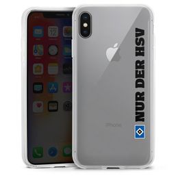 DeinDesign iPhone Xs Max Handy Silikon H&uuml;lle Case transparent Handyh&uuml;lle Hsv Transparent Hamburger Sv Silikon Case