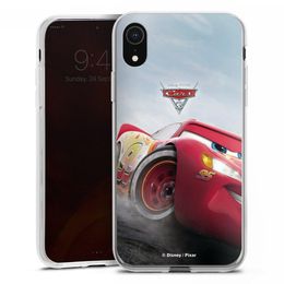 DeinDesign iPhone Xr Handy Silikon H&uuml;lle Case transparent Handyh&uuml;lle Lightning Mcqueen 95 Official Licensed Product Cars Silikon Case