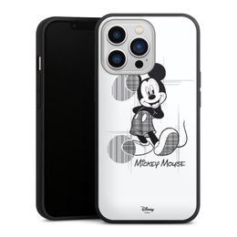 DeinDesign iPhone 13 Pro Handy Premium Silikon H&uuml;lle Handyh&uuml;lle schwarz Case Mickey Mouse Disney Official Licensed Product Silikon Premium Case