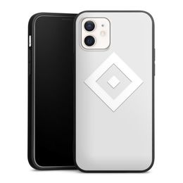 DeinDesign iPhone 12 Handy Premium Silikon H&uuml;lle Handyh&uuml;lle schwarz Case Hsv Hamburger Sv Coat Of Arms Silikon Premium Case