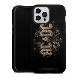 DeinDesign iPhone 13 Pro Max Handy Panzer Handyh&uuml;lle robuste Outdoor H&uuml;lle Schutzh&uuml;lle matt Official Licensed Product Rock Or Bust Acdc Tough Case
