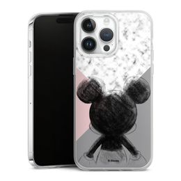 DeinDesign iPhone 14 Pro Max Handy Silikon H&uuml;lle Case transparent Handyh&uuml;lle Marble Disney Mickey Mouse Silikon Case
