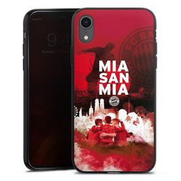 DeinDesign iPhone Xr Handy Silikon H&uuml;lle Case schwarz Handyh&uuml;lle Mia San Mia Fcb Fc Bayern M&uuml;nchen