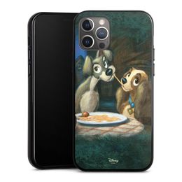 DeinDesign iPhone 12 Pro Handy Silikon H&uuml;lle Case schwarz Handyh&uuml;lle Official Licensed Product Disney Lady And The Tramp