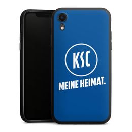 DeinDesign iPhone Xr Handy Premium Silikon H&uuml;lle Handyh&uuml;lle schwarz Case Karlsruher Sc Statement Ksc Silikon Premium Case