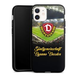 DeinDesign iPhone 12 mini Handy Silikon H&uuml;lle Case schwarz Handyh&uuml;lle Sgd Sg Dynamo Dresden Official Licensed Product