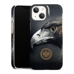 DeinDesign iPhone 13 Mini Handy Premium Case Smartphone Handyh&uuml;lle Schutzh&uuml;lle gl&auml;nzend Eintracht Frankfurt Eagle Official Licensed Product Premium Case