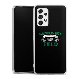 DeinDesign Galaxy A53 5G Handy Silikon H&uuml;lle Case transparent Handyh&uuml;lle Tractor Farmer Wisdom Silikon Case