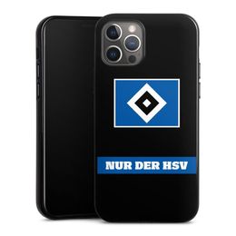DeinDesign iPhone 12 Pro Handy Silikon H&uuml;lle Case schwarz Handyh&uuml;lle Hamburger Sv Statement Hsv