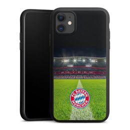 DeinDesign iPhone 11 Handy Premium Silikon H&uuml;lle Handyh&uuml;lle schwarz Case Fc Bayern M&uuml;nchen Stadium Fcb Silikon Premium Case