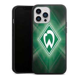 DeinDesign iPhone 13 Pro Max Handy Premium Silikon H&uuml;lle Handyh&uuml;lle schwarz Case Sv Werder Bremen Coat Of Arms Official Licensed Product Silikon Premium Case