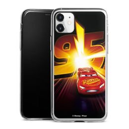 DeinDesign iPhone 11 Handy Slim Case Silikon Handyh&uuml;lle transparent H&uuml;lle extra d&uuml;nn Official Licensed Product Cars Lightning Mcqueen 95 Silikon Slim Case