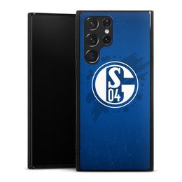 DeinDesign Galaxy S22 Ultra Handy Silikon H&uuml;lle Case schwarz Handyh&uuml;lle Official Licensed Product Fc Schalke 04 Schalke 04