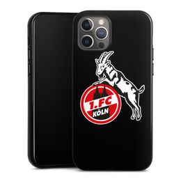 DeinDesign iPhone 12 Pro Handy Silikon H&uuml;lle Case schwarz Handyh&uuml;lle Transparent 1. Fc K&ouml;ln Logo