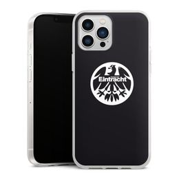 DeinDesign iPhone 13 Pro Max Handy Silikon H&uuml;lle Case transparent Handyh&uuml;lle Logo Eintracht Frankfurt Eagle Silikon Case