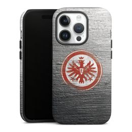 DeinDesign iPhone 14 Pro Handy Panzer Handyh&uuml;lle robuste Outdoor H&uuml;lle Schutzh&uuml;lle matt Eintracht Frankfurt Sge Logo Tough Case
