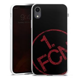 DeinDesign iPhone Xr Handy Silikon H&uuml;lle Case wei&szlig; Handyh&uuml;lle Texture Merchandise 1. Fcn Silikon Case