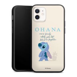 DeinDesign iPhone 12 mini Handy Premium Silikon H&uuml;lle Handyh&uuml;lle schwarz Case Lilo & Stitch Disney Official Licensed Product Silikon Premium Case