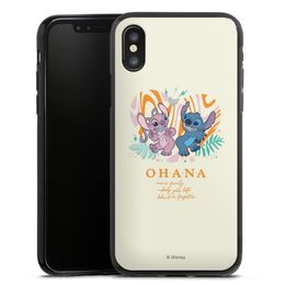 DeinDesign iPhone X Handy Silikon H&uuml;lle Case schwarz Handyh&uuml;lle Official Licensed Product Lilo & Stitch Disney