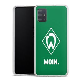 DeinDesign Galaxy A51 Handy Silikon H&uuml;lle Case transparent Handyh&uuml;lle Moin Official Licensed Product Sv Werder Bremen Silikon Case