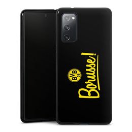 DeinDesign Galaxy S20 FE 5G Handy Silikon H&uuml;lle Case schwarz Handyh&uuml;lle Bvb Borussia Dortmund Borusse