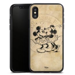 DeinDesign iPhone X Handy Silikon H&uuml;lle Case schwarz Handyh&uuml;lle Minnie Mouse Vintage Mickey Mouse