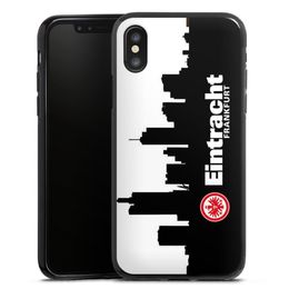 DeinDesign iPhone X Handy Silikon H&uuml;lle Case schwarz Handyh&uuml;lle Eintracht Frankfurt Sge Official Licensed Product