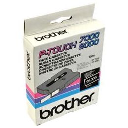 Brother P-Touch Band TX-335 weiß auf schwarz 12mm / 15m laminiert