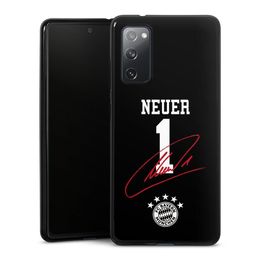 DeinDesign Galaxy S20 FE 5G Handy Silikon H&uuml;lle Case schwarz Handyh&uuml;lle Manuel Neuer Fc Bayern M&uuml;nchen Fcb