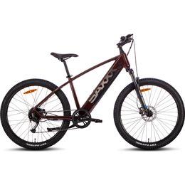 SFM BIKES E-Bike SAXXX "Everest 5.0" E-Bikes Gr. 44 cm, 27,5 Zoll (69,85 cm), rot (bordeau) E-Bikes