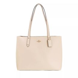 Coach Tote - Polished Pebble Leather Central Tote With Zip - in weiß - Tote für Damen