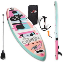 F 2 Inflatable SUP-Board F2 "F2 Mono Women" Wassersportboards Gr. 10,5 320 cm, rosa Stand Up Paddle