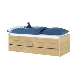 Möbel Kraft Duobett mit Stauraum Grow Up - holzfarben - Materialmix - 127 cm - 66 cm - Möbel Kraft