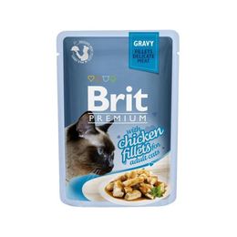 Brit Premium Gravy w/ Chicken Fillets for Adult Cats 85g