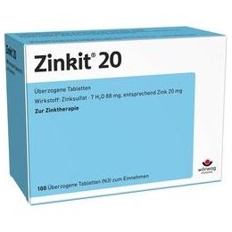 WÖRWAG PHARMA Zinkit 20 überzogene Tabletten 100 St