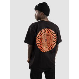 Spitfire Classic Swirl Overlay T-Shirt red & gold print