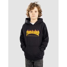 Thrasher Flame Kids Hoodie black