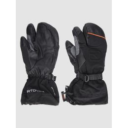 Ortovox Merino Freeride 3 Finger Fäustlinge black raven