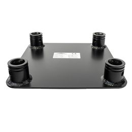 DURATRUSS DT 34-BPF Schwarz, Grundplatte mattschwarz mit Buchsen