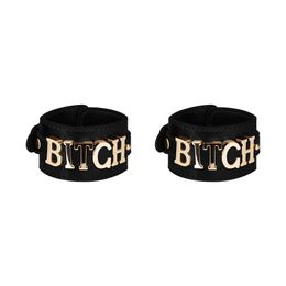 EIS Bitch-Handfesseln im Lederlook