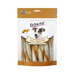 Dokas Dog Snack Kau-Twister Rinderhaut & Pansen 9 x 200g Hundesnack