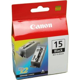 2 Canon Tinten 8190A002 BCI-15BK schwarz