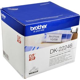 Brother PT Etiketten DK22246 weiss 103mm x 30,48m Rolle