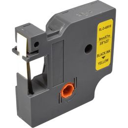 Ampertec Label Band kompatibel zu Dymo 40918 schwarz auf gelb 9mm x 7m