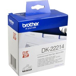 Brother PT Etiketten DK22214 weiss 12mm x 30,48m Rolle