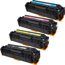 4 Ampertec Toner ersetzt Canon 718 BK C M Y 4-farbig