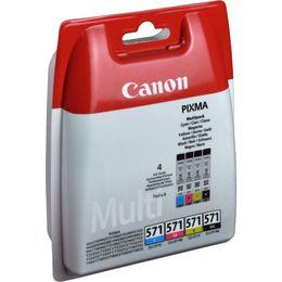 4 Canon Tinten 0386C005 CLI-571 BK C M Y 4-farbig