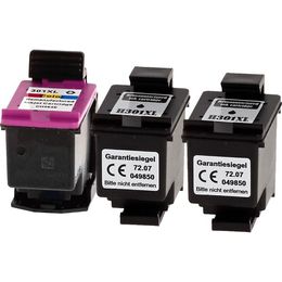 3 Ampertec Tinten ersetzt HP E5Y87EE 301XL 2 x schwarz + 1 x color / 6-fache Füllmenge