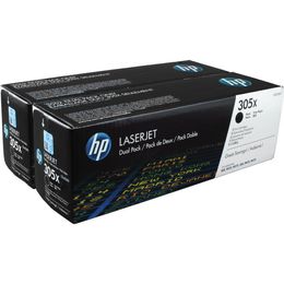 2 HP Toner CE410XD 305X schwarz